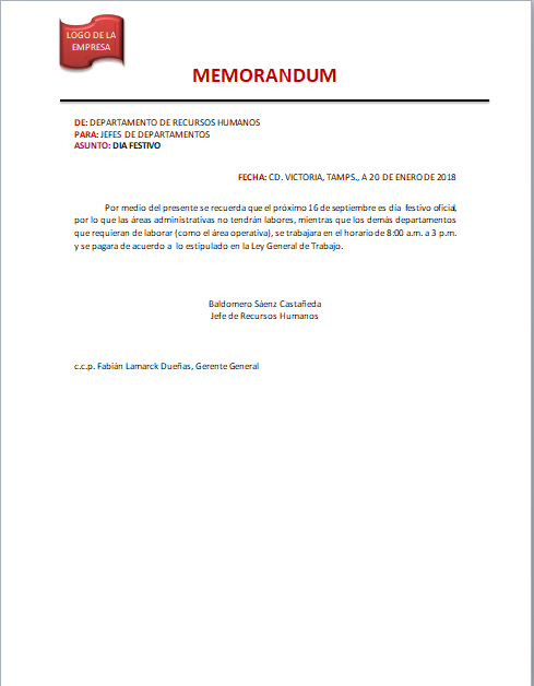 Lizbeth: DEFINICIÓN Y CARACTERÍSTICAS DE OFICIO, MEMORÁNDUM, CARTA ...