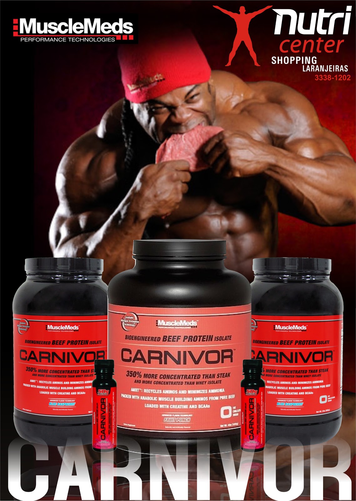 Nutri Center Shopping Laranjeiras: CARNIVOR - Musclemeds - Proteína da ...