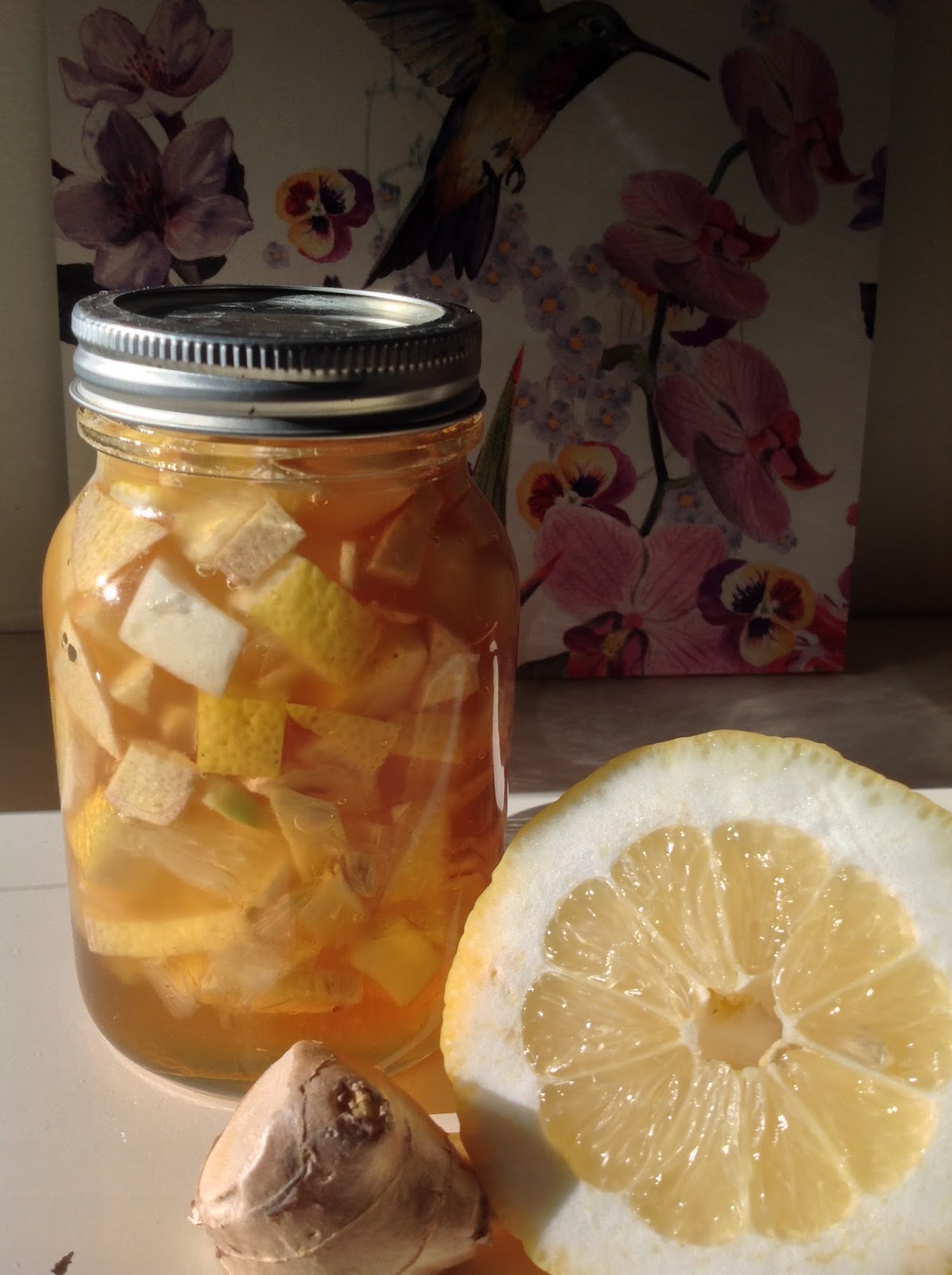 Pure Essentials: Lemon, ginger and honey cough syrup