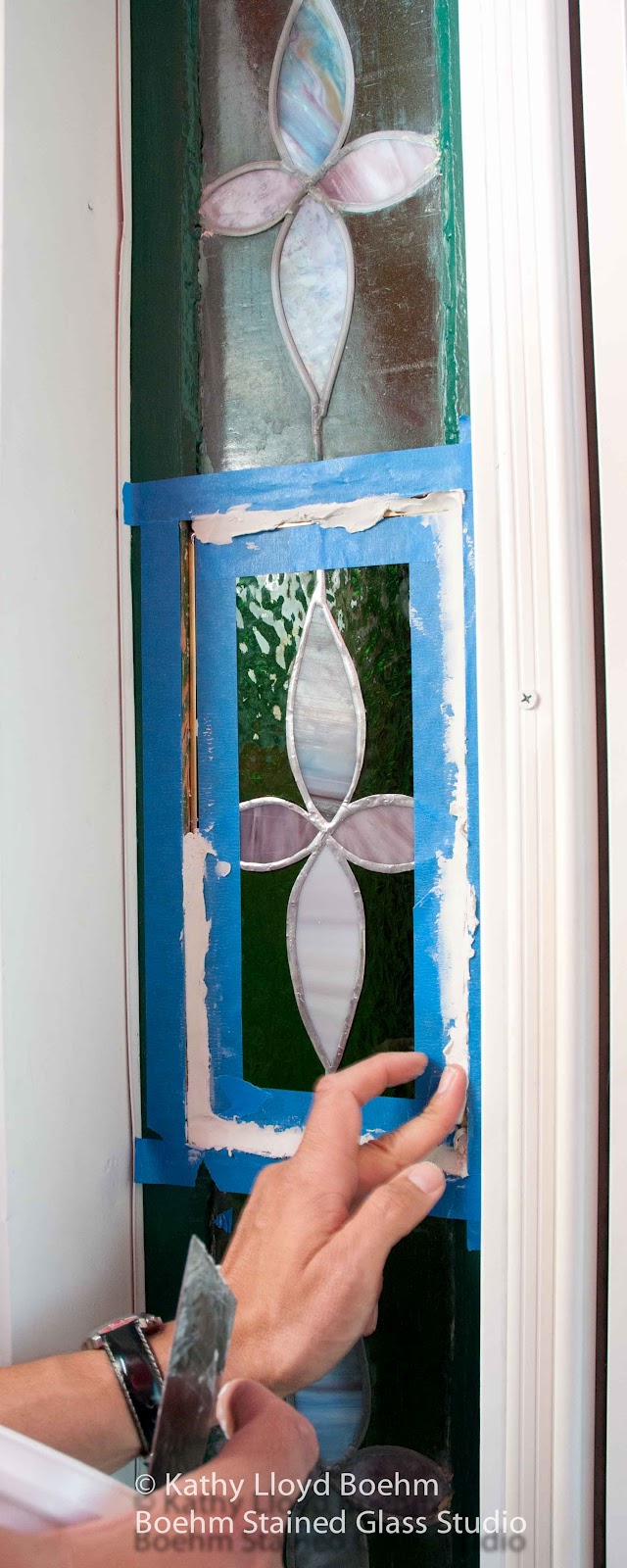 Boehm Stained Glass Blog Stained Glass Front Door Panel Installation