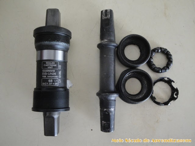 Meio Século de Aprendizagens : SUBSTITUIR EIXO PEDALEIRO