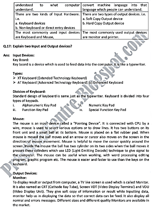 Education Is The Key To Success: Computer Studies For Class IX (Science ...