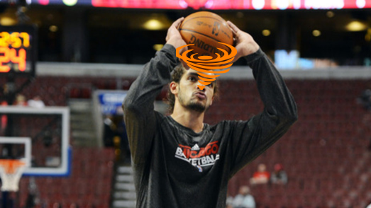 The Basketball Machine: Joakim Noah's Tornado Shot Got Stuck.