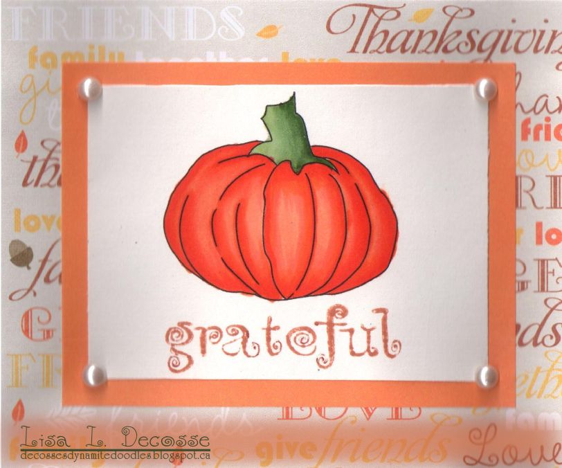 Décosse's Dynamite Doodles: Card Design: All About Gratitude