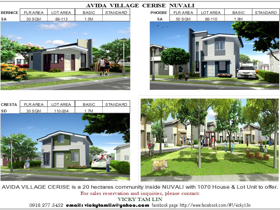 Nuvali Sta Rosa and Canlubang Laguna, Philippines: Avida Village Cerise ...