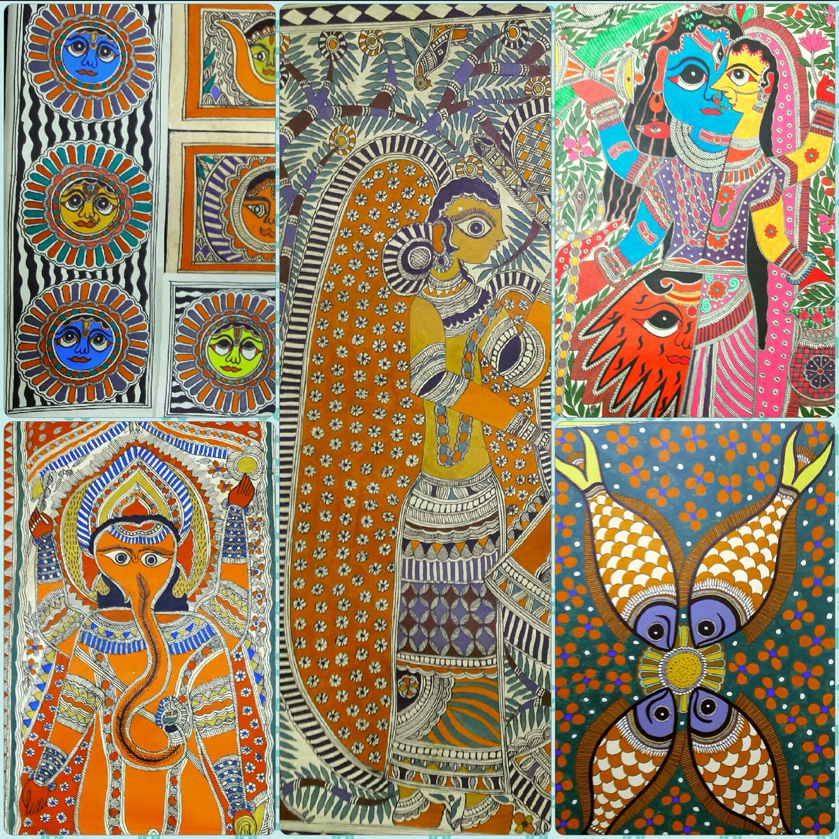 Travel the World: Mithila painting / Madhubani painting