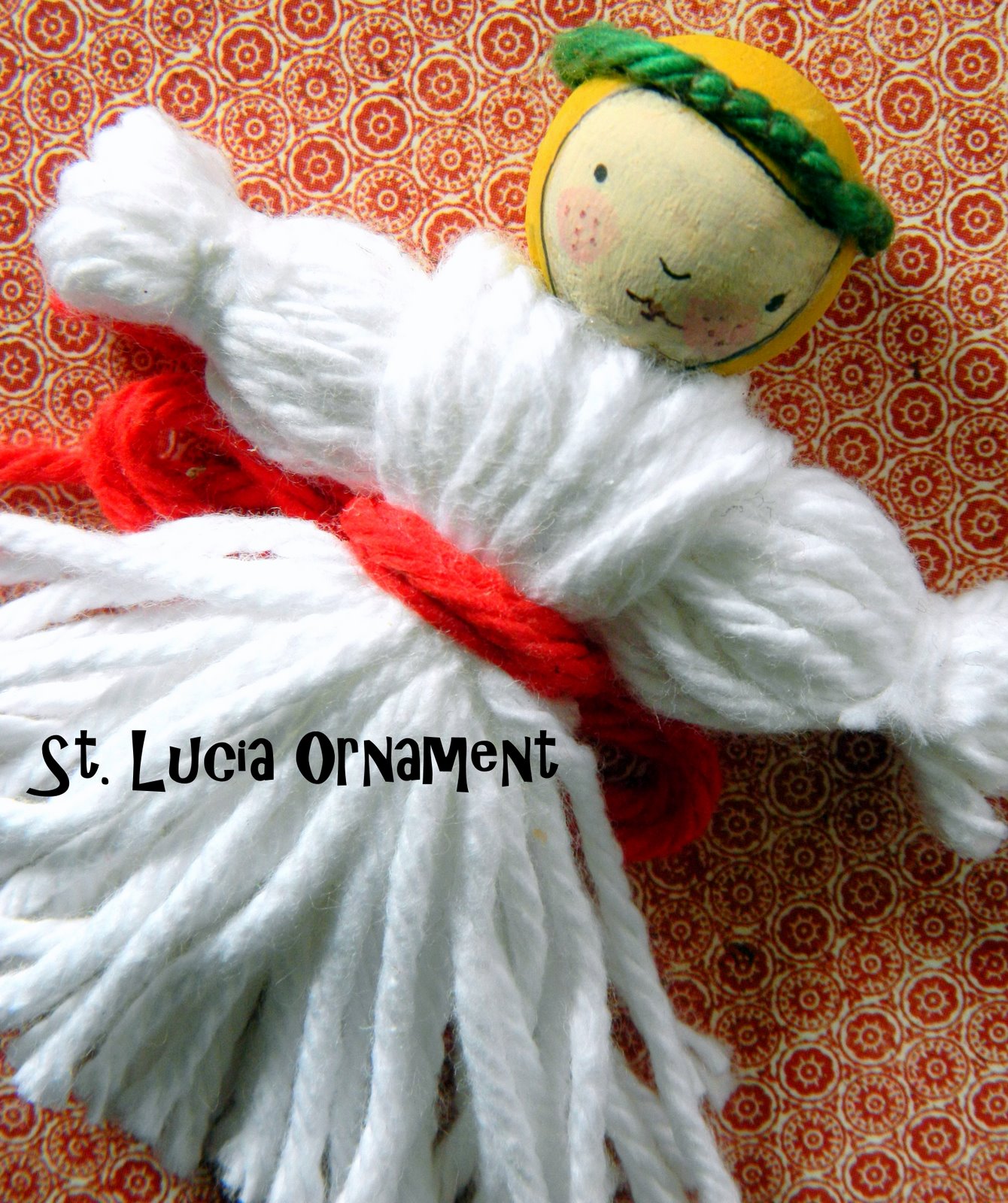 Frolicking Freckles: Happy St. Lucia's Day & A St. Lucy Ornament Tutorial