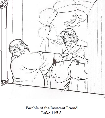 Ask Seek Knock Coloring Page Coloring Pages