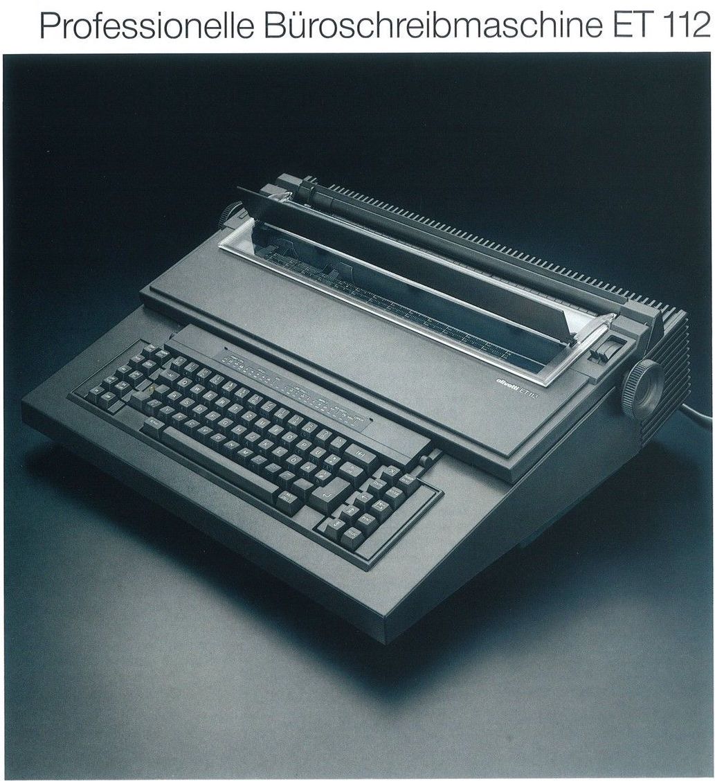 elektrische Olivetti-Schreibmaschinen (ET- und ETV-Serie)
