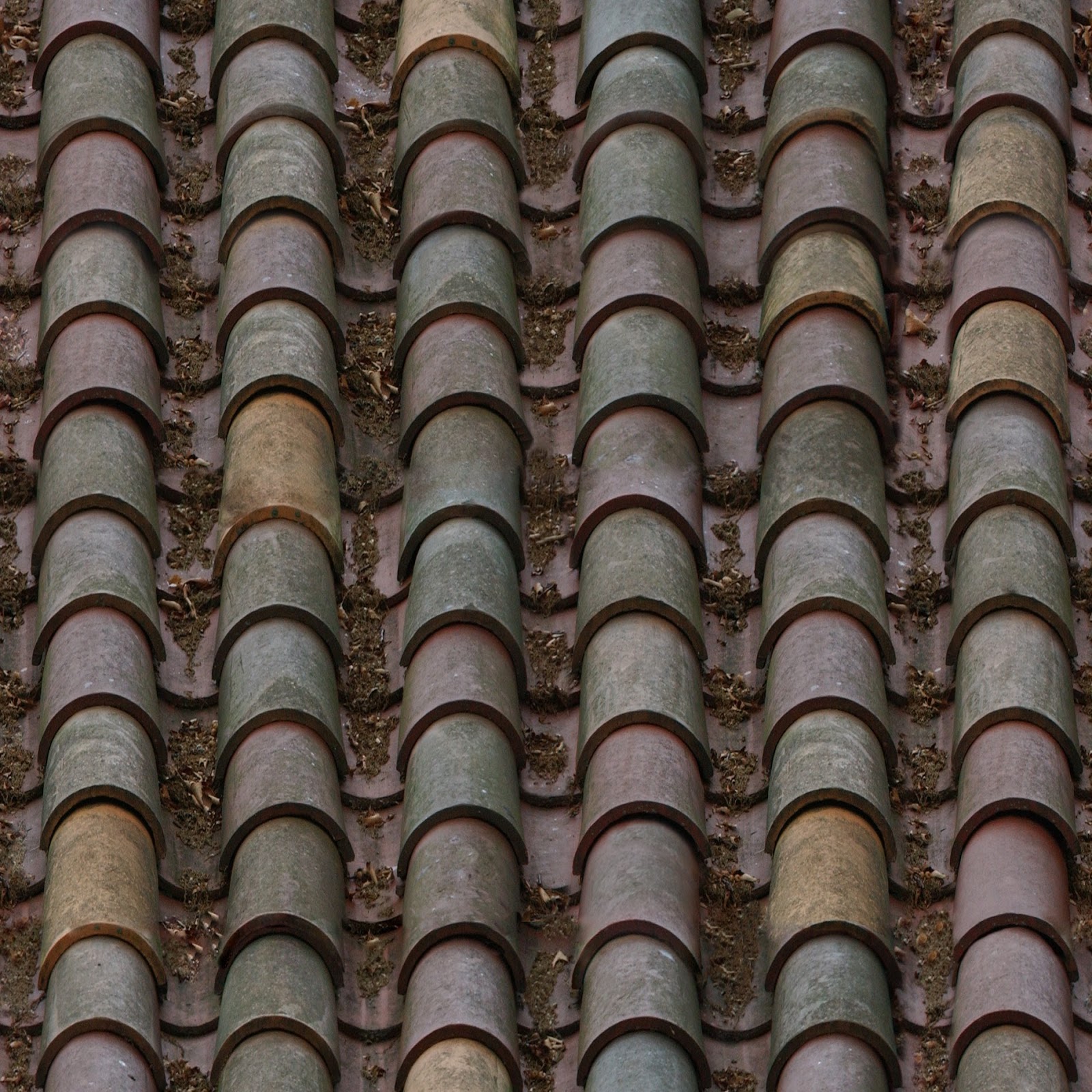 Thư viện 3D: [Mapping] Clay Roof Textures
