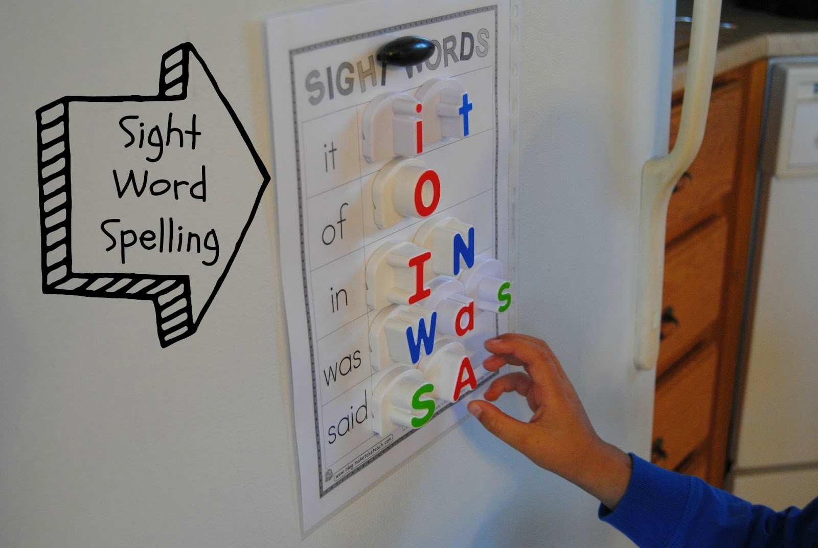 Kate's Kitchen: Sight word spelling