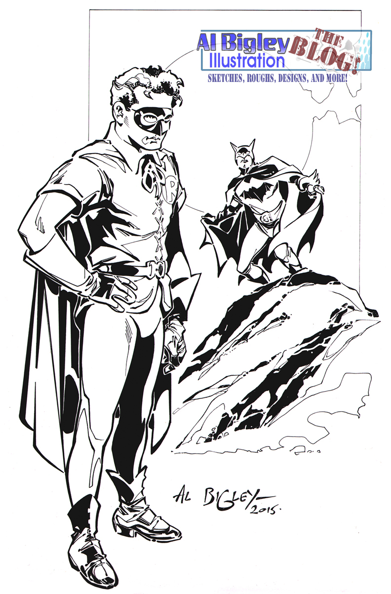 Al Bigley Illustration-The Blog!: 1940s Robin Commissioned Artwork ...