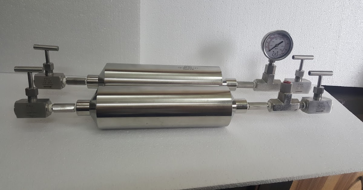 Sampling Cylinders: Sampling Cylinder with Needle Valve, Pressure Gauge ...