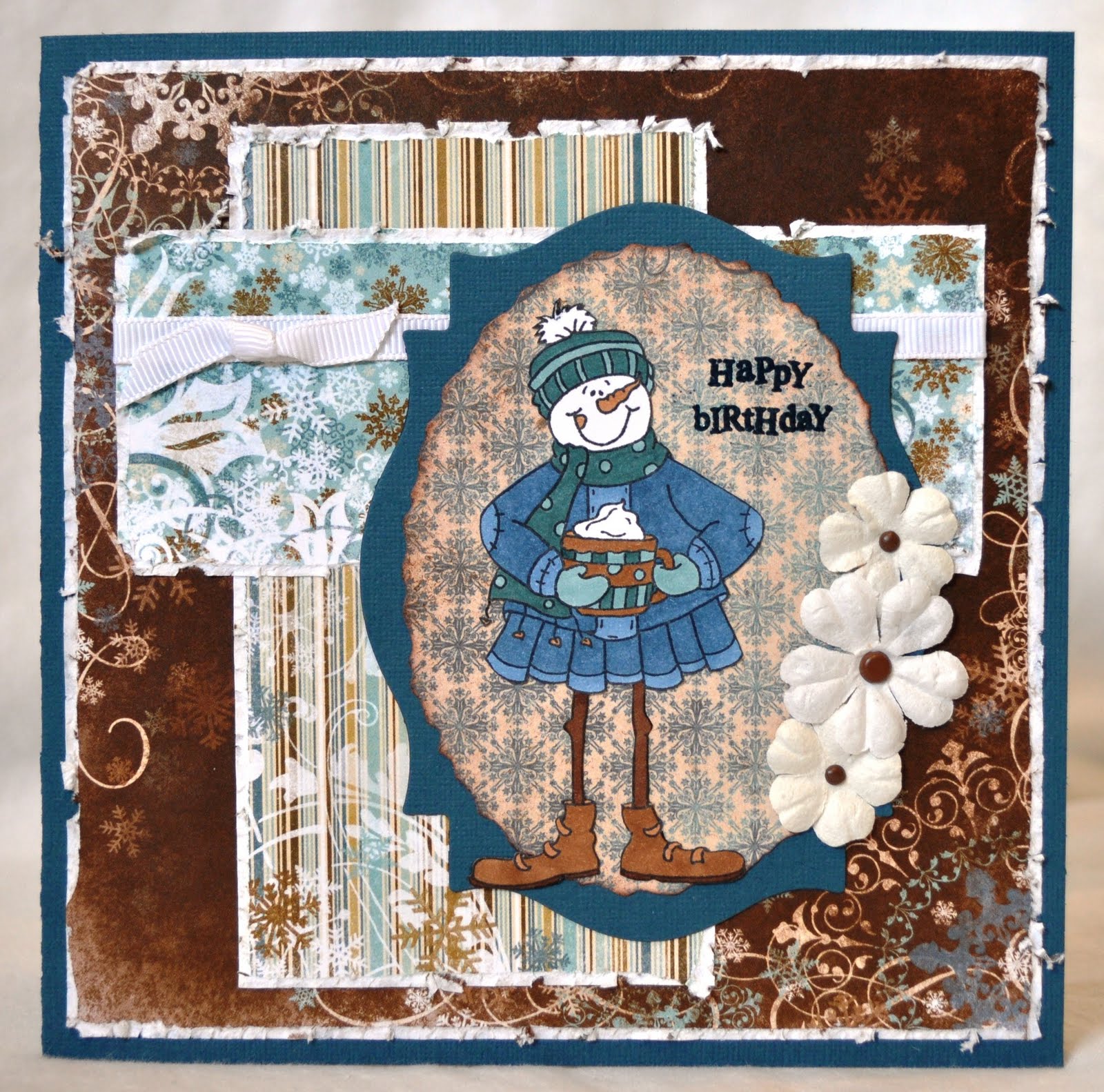 DAT'S My Style: Snowman Birthday Card