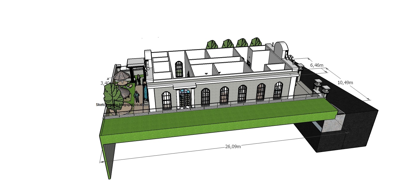 Gambar Rumah Classic / Rumah Klasik - Sketchup Ku!