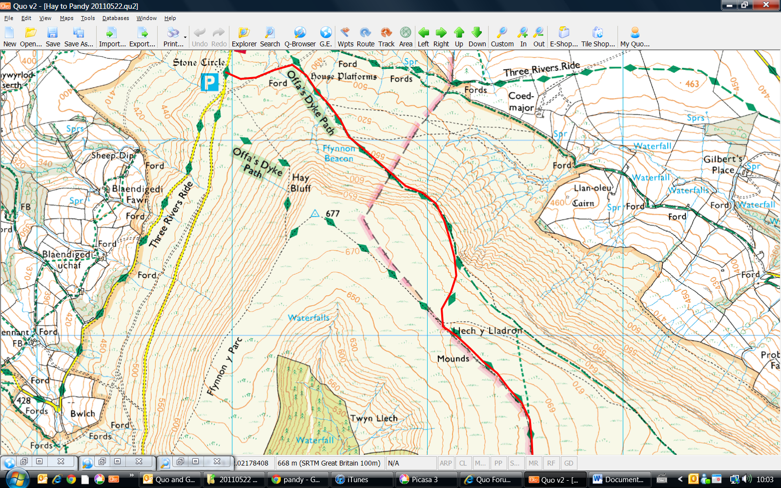 JB Walks: Sunday 22nd May 2011 Hay Bluff to Pandy, Abergavenny, Gwent