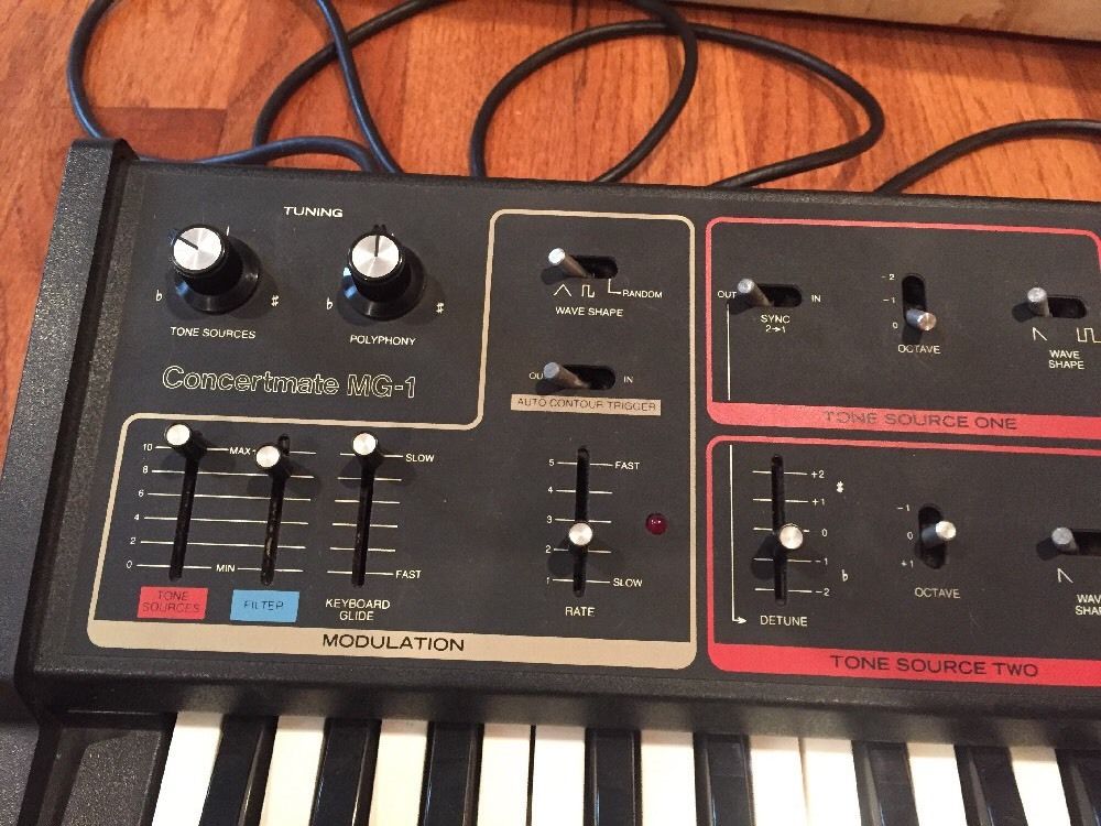 MATRIXSYNTH: Concertmate MG-1 Realistic Synthesizer by Moog Music SN 1957