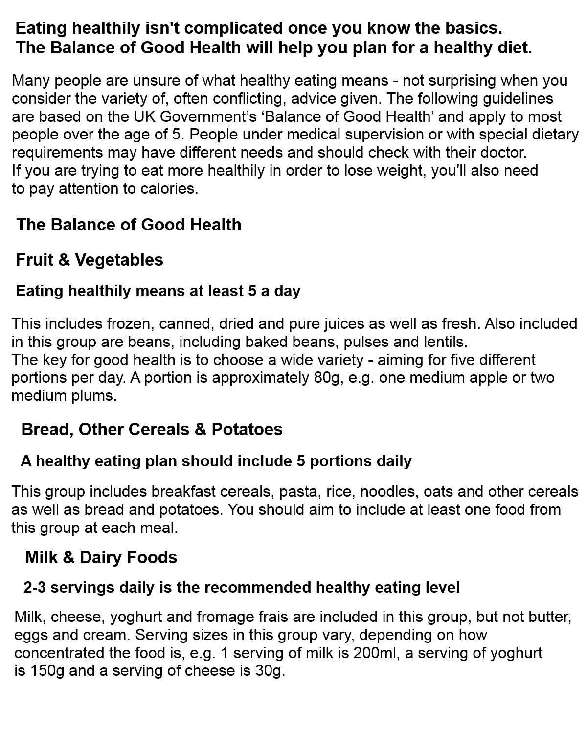 Healthy Food Plan Basics | najibd