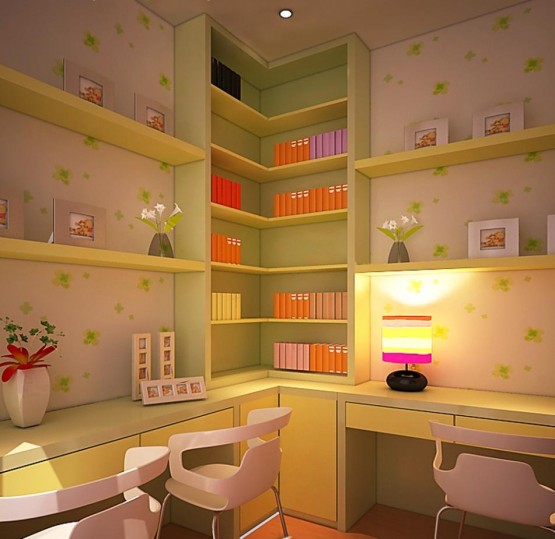Child Study Room Design | Model Home Interiors