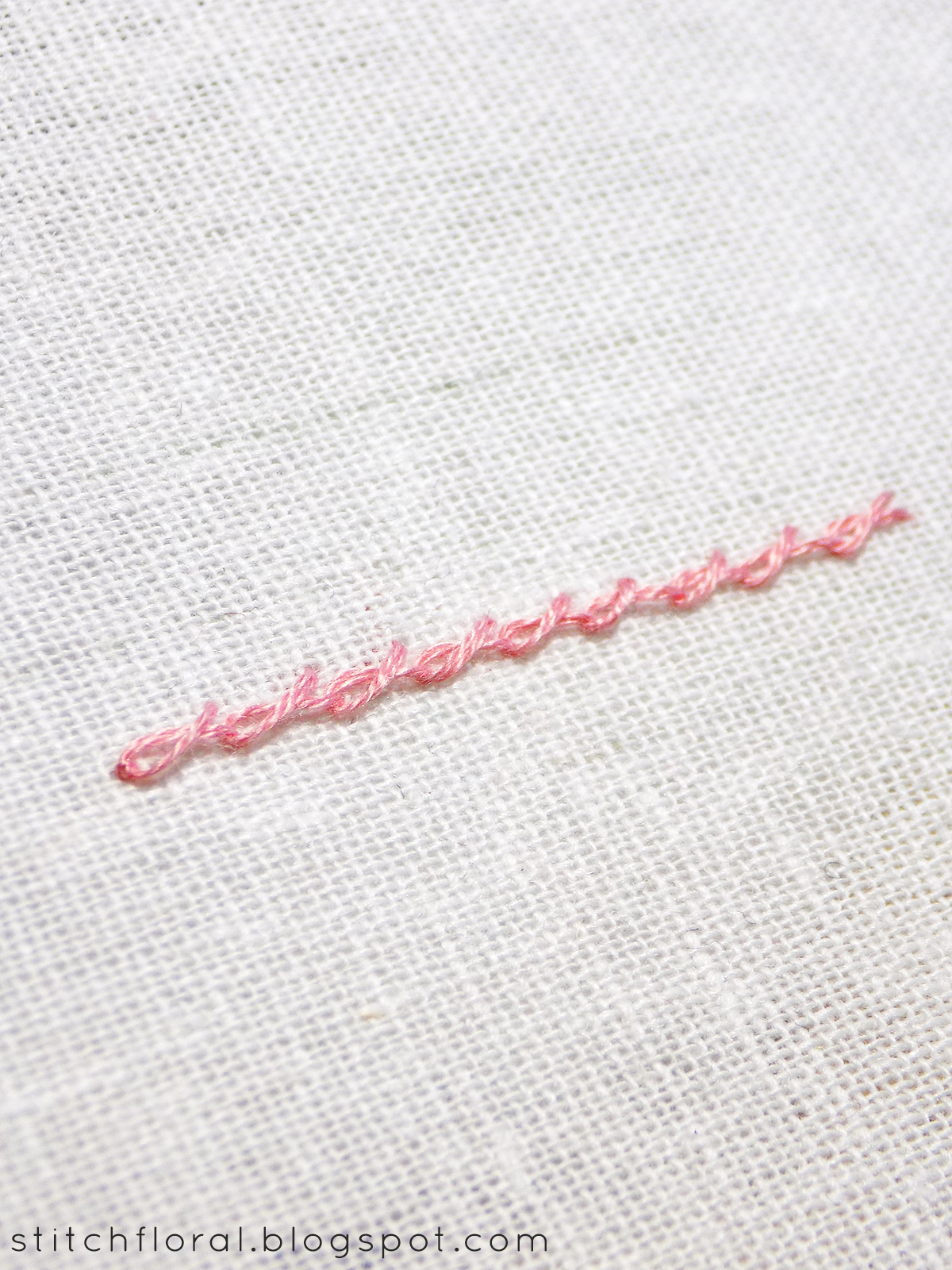 Twisted chain stitch, Rosette chain stitch and Oyster stitch - learn 3 ...