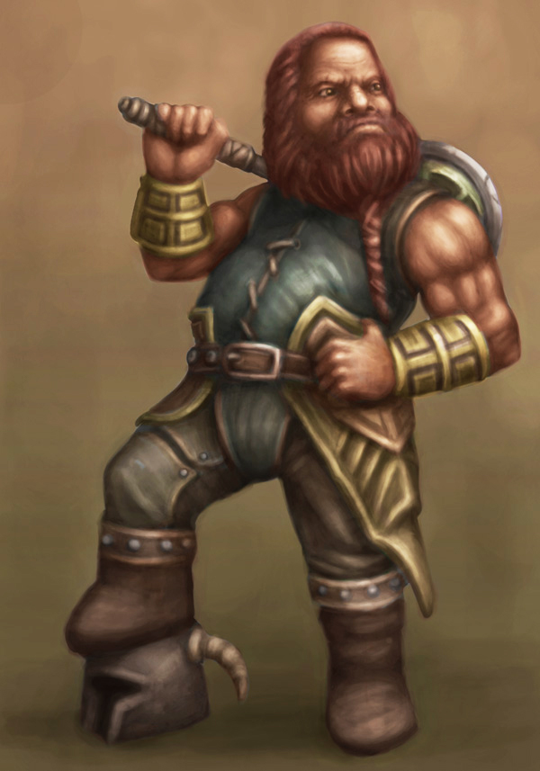 HappyKoala's art-in-progress: Dwarf Painting