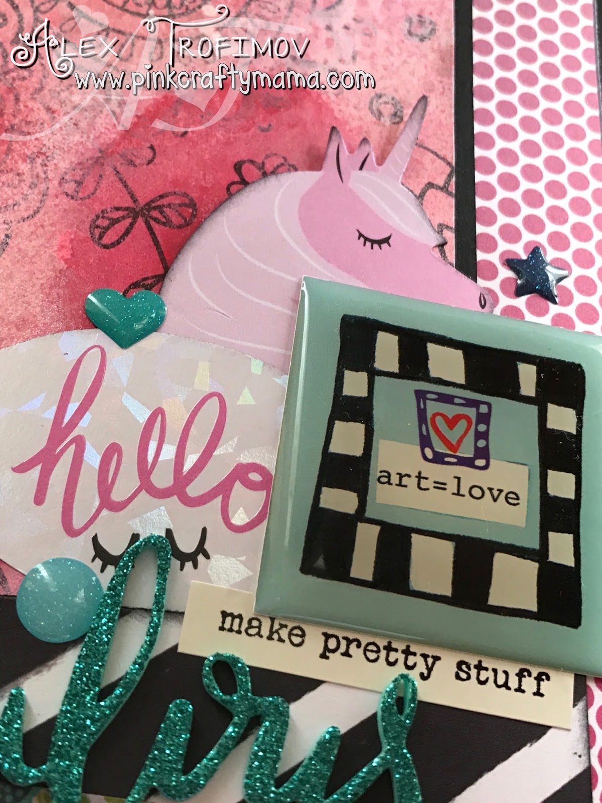 Pink Crafty Mama: Victoria Marie Fall Crop "Make it Colourful" Challenge