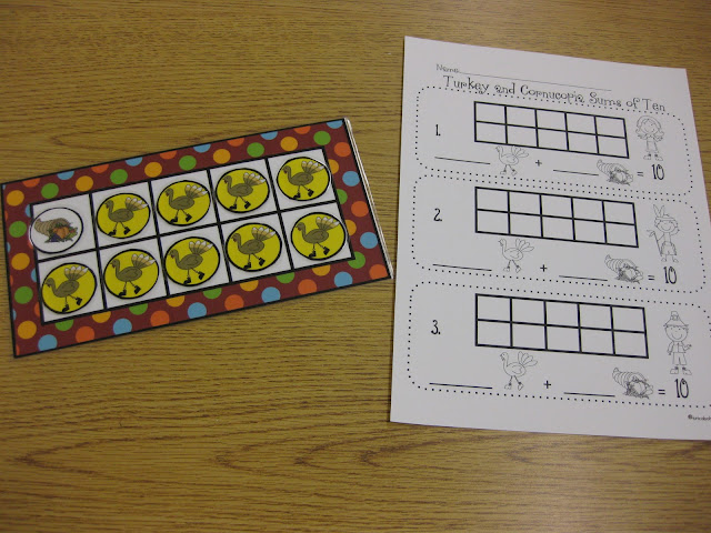 Common Core Based Thanksgiving Math Centers
