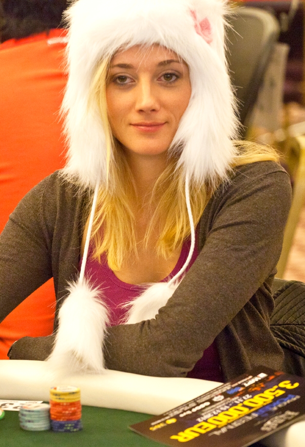 Gaelle Baumann Poker Player Wallpaper