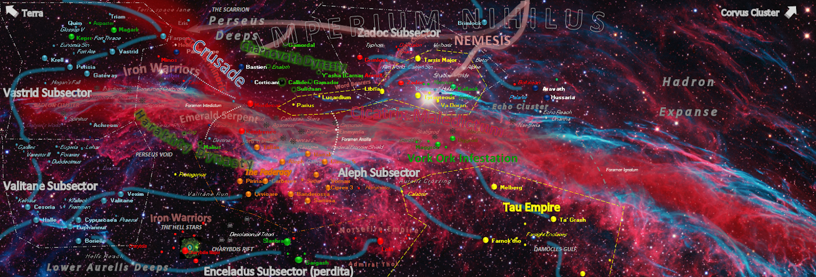 Aleph Sector 40K Campaign: Timeline