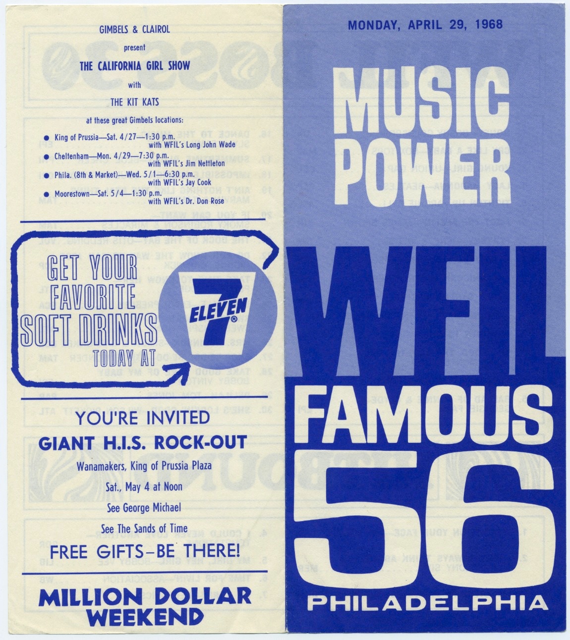 Nick's Radio Corner: WFIL Philadelphia Survey April 29 1968