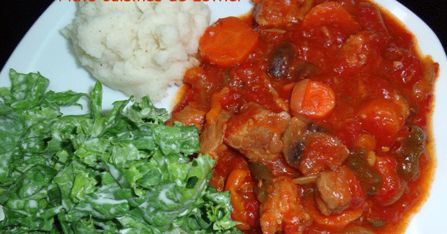 Les plats cuisinés de Esther B: Porc africain