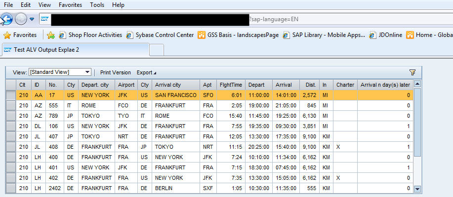 SAP Notes: ALV in Webdynpro Application