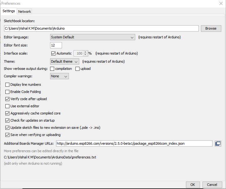 Configure Arduino Ide For Esp8266 Nodemcu And Led Blink Example