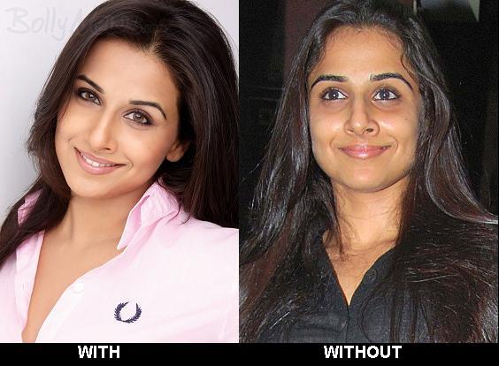 BOLLYWOOD Stars WITHOUT Make-Up !: VIDYA BALAN