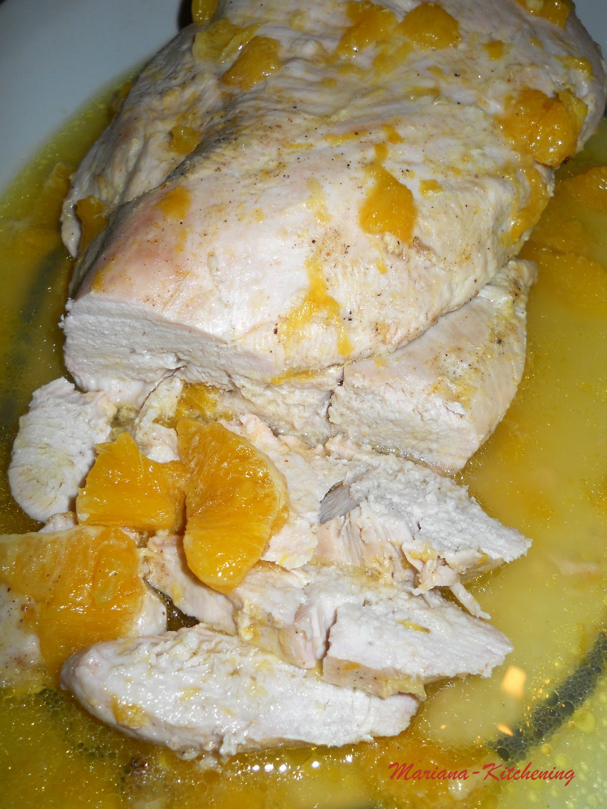 Piept de curcan cu portocale și sos de citrice