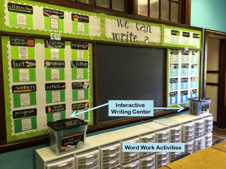 Tips & Tricks Teaching: 2014: Setting up Word Work and Writing Activities