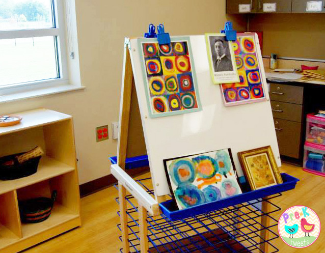 Pre-K Tweets: Learning Centers Blog Hop Series: Art Center