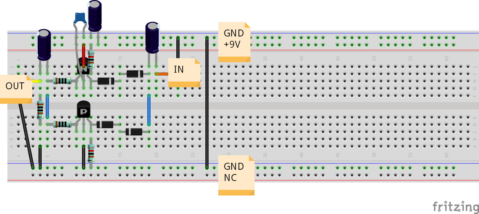 音源とオーディオの電子工作（予定）: Tr回路の実験 プッシュプル その2