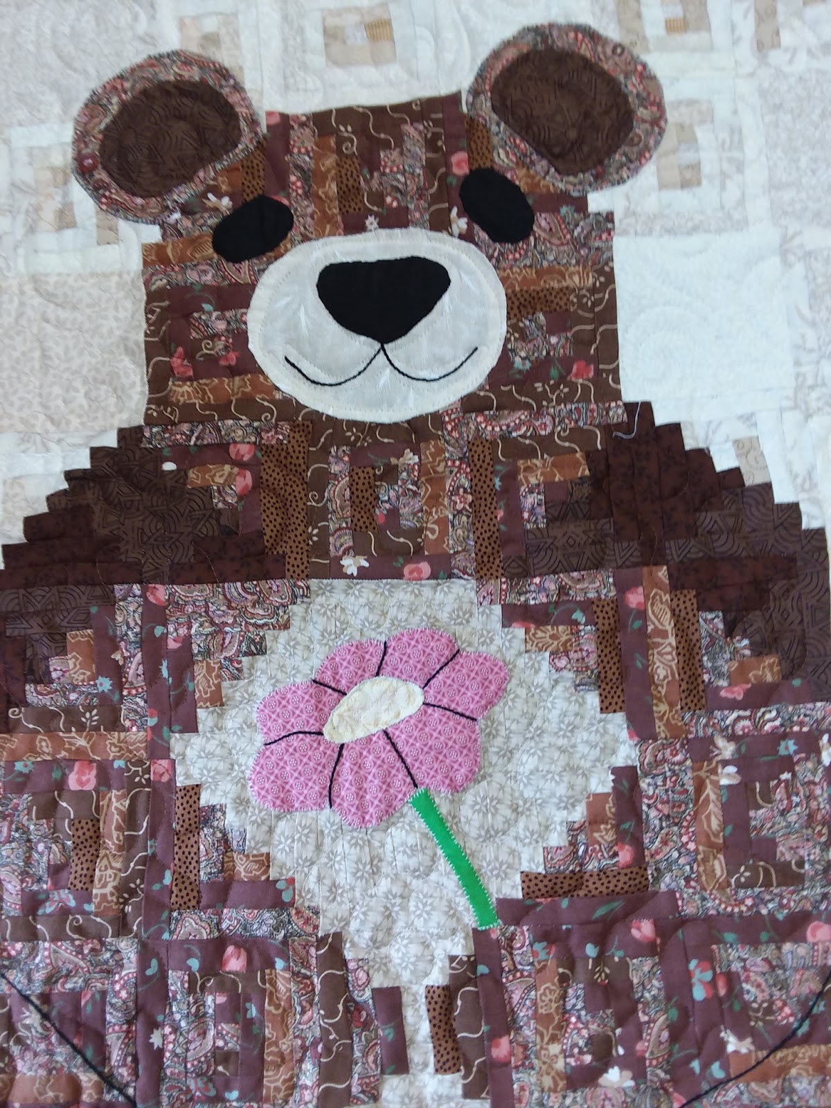Down To Sew: Carol's teddy bear baby quilt
