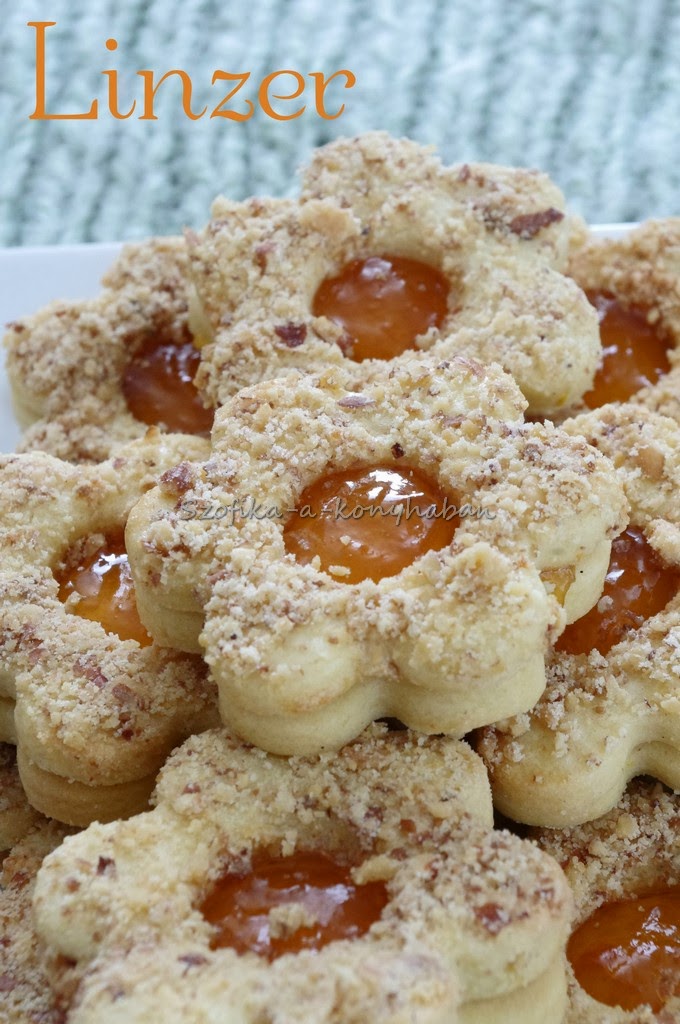 Lekváros-diós linzer