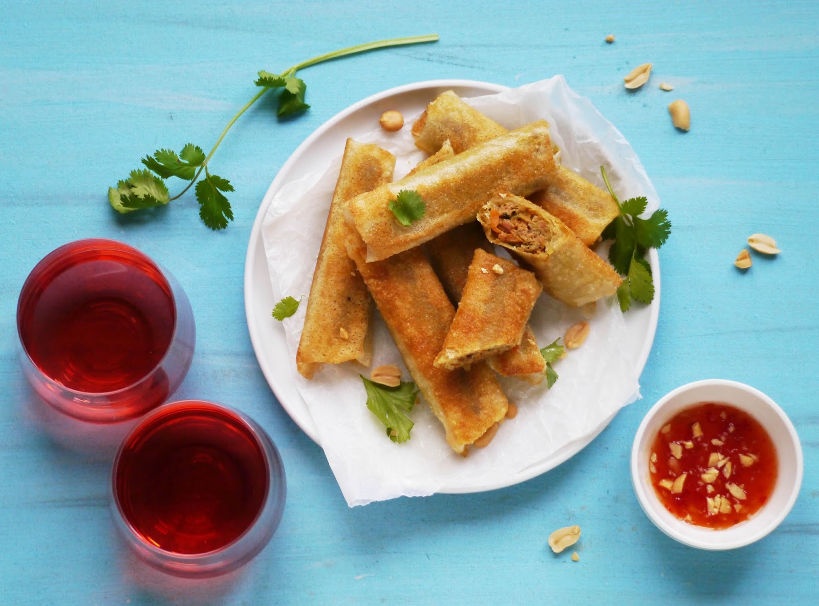 The Food Trotter: Thai Beef Spring Rolls / Nems thaïlandais au boeuf