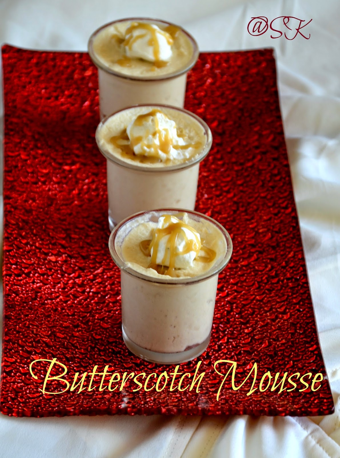 Savitha's Kitchen: Eggless Buttersotch Mousse - 2 Ingredients Fix ...
