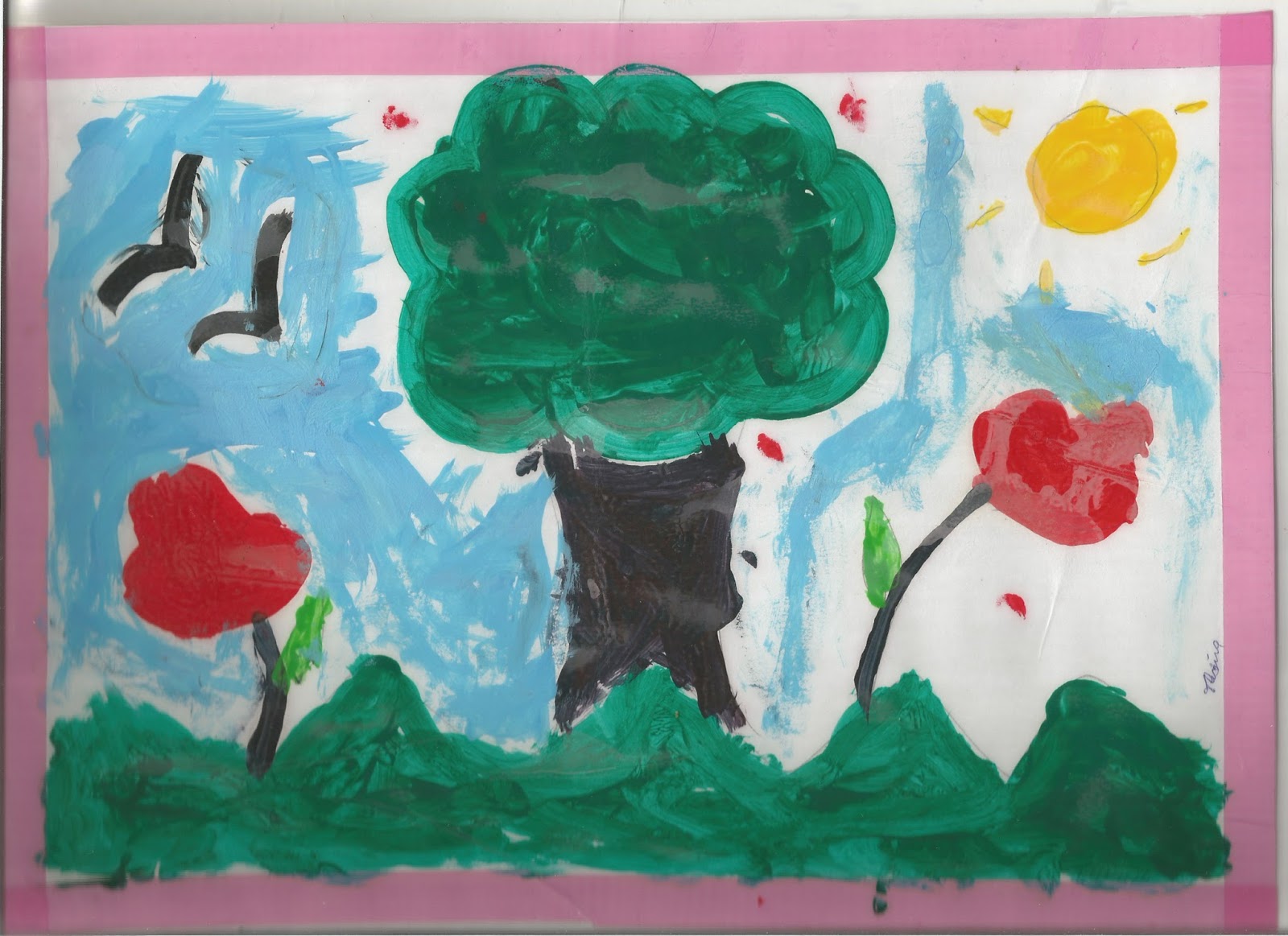 Meu Mundo Encantado da Leitura: Pintura com tinta guache