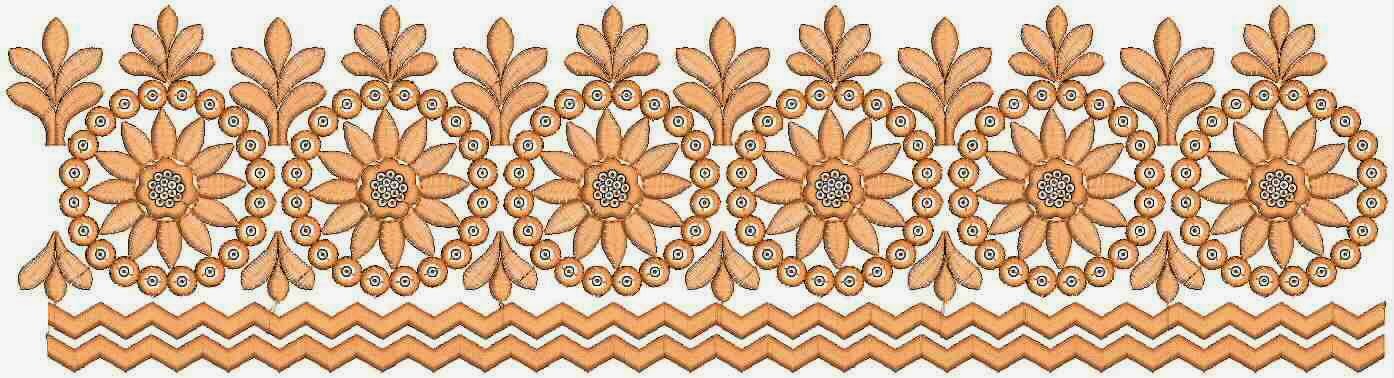 EmbDesignTube: Colorful Floral Laces Designs