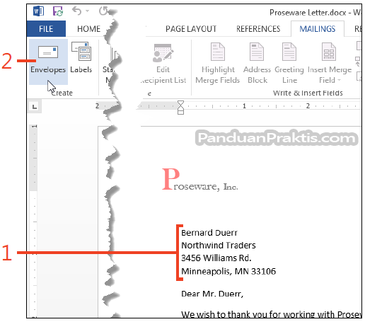Cara Print Alamat Pada Amplop Surat - Kumpulan Surat Penting