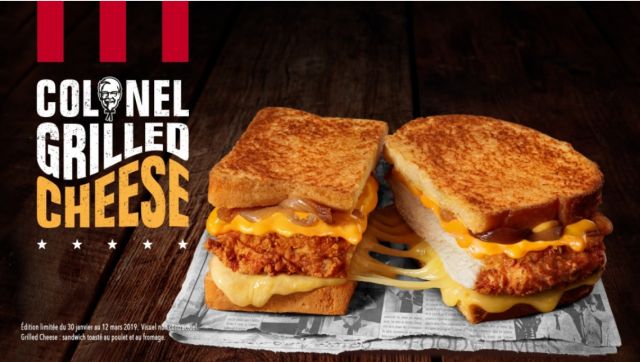 KFC France Serves Up Colonel Grilled Cheese Sandwich