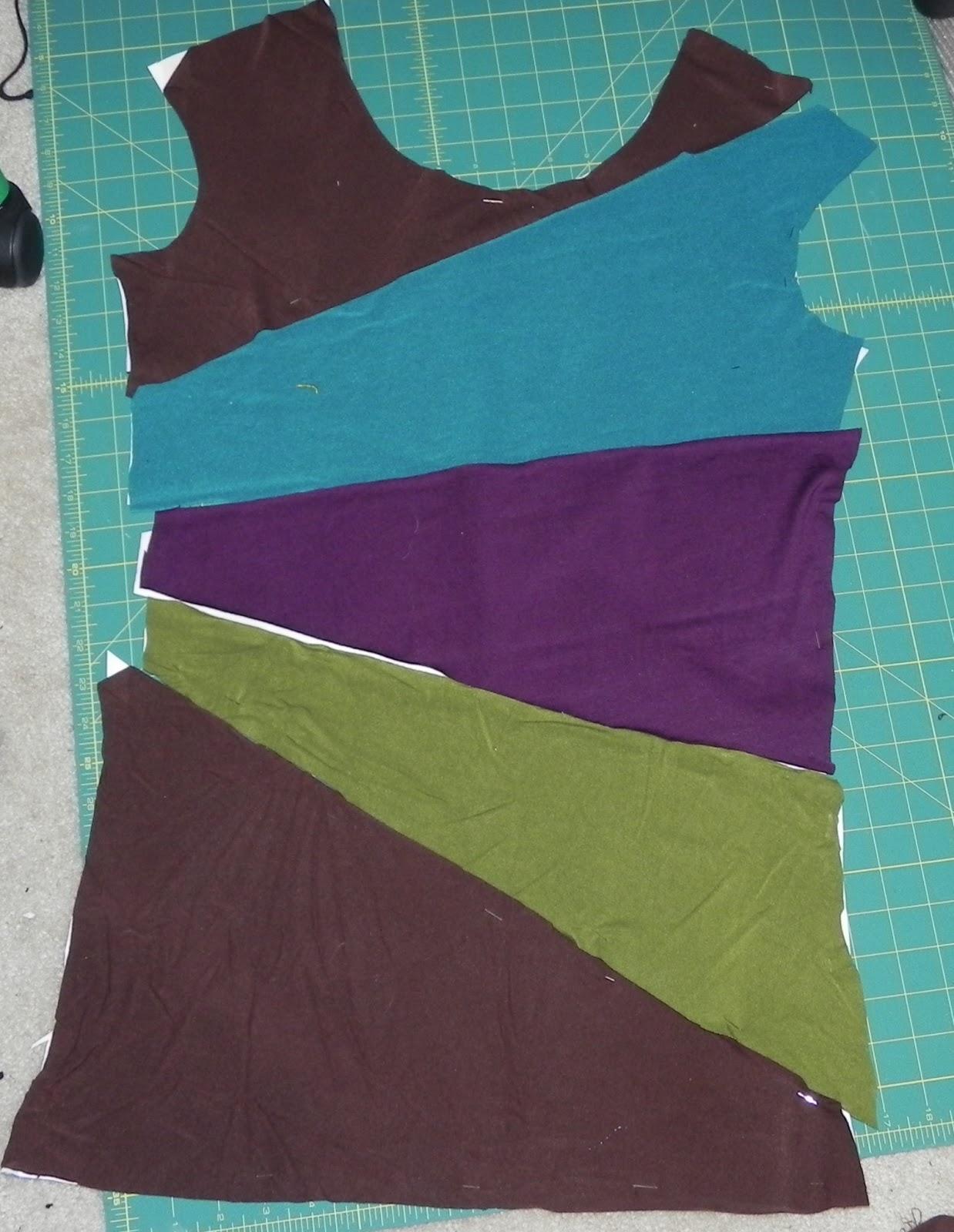 Sew Effing Bored: Finished Colour Block Shirt (with sleeves)