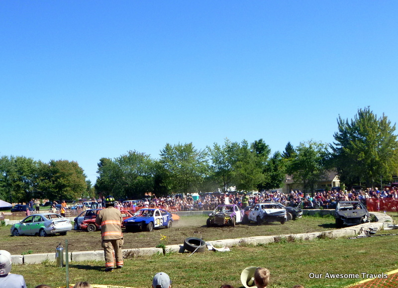 Our Awesome Travels: Forest Fall fair and Demolition Derby yesterday ...