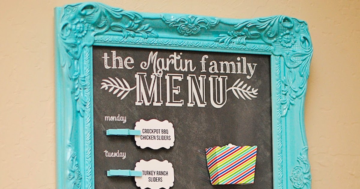 Life {Sweet} Life: DIY Easy Meal Planning Board {Free Printable}