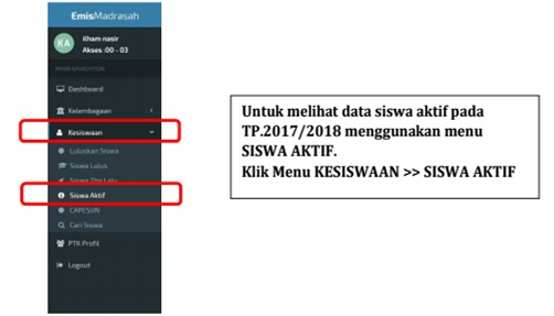 TUTORIAL EMIS SISWA TAHUN 2018